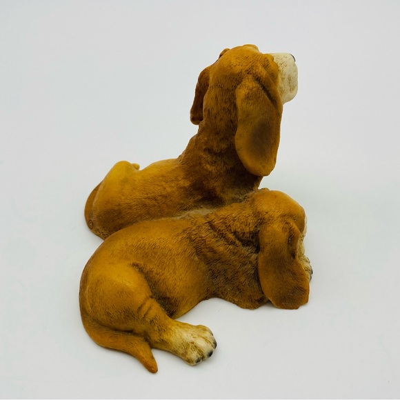 castanga | Art | Vintage 989 Bassett Hound Dogs Figurine Original By ...
